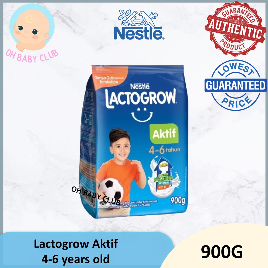 Nestle Lactogrow Aktif 4-6 (900g) Exp-02/2023 | Lazada