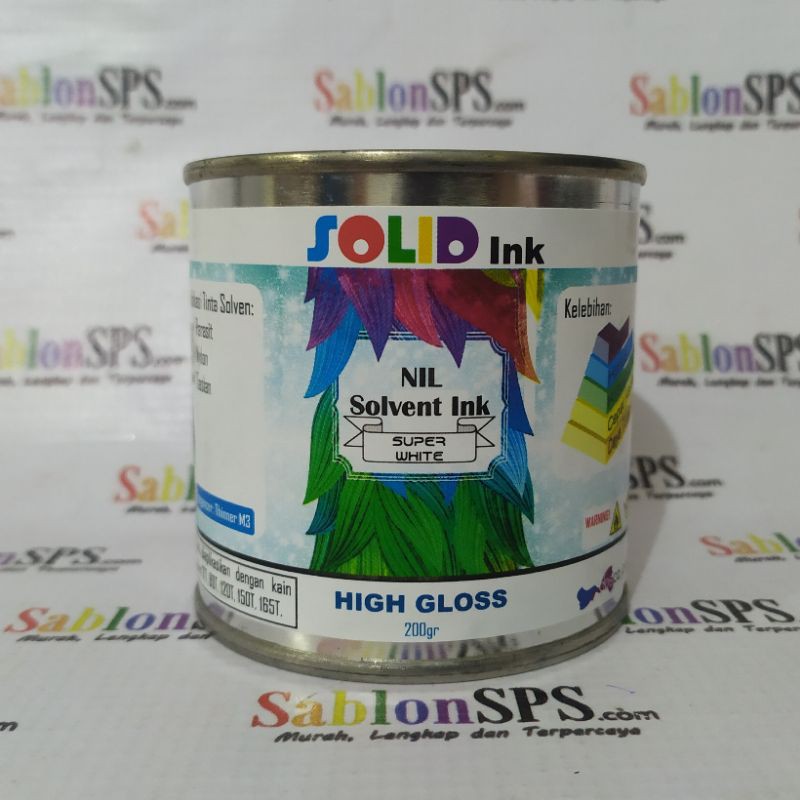 TINTA SABLON NIL PUTIH PARASIT / NILON / TASLAN WHITE 200GR | Lazada ...