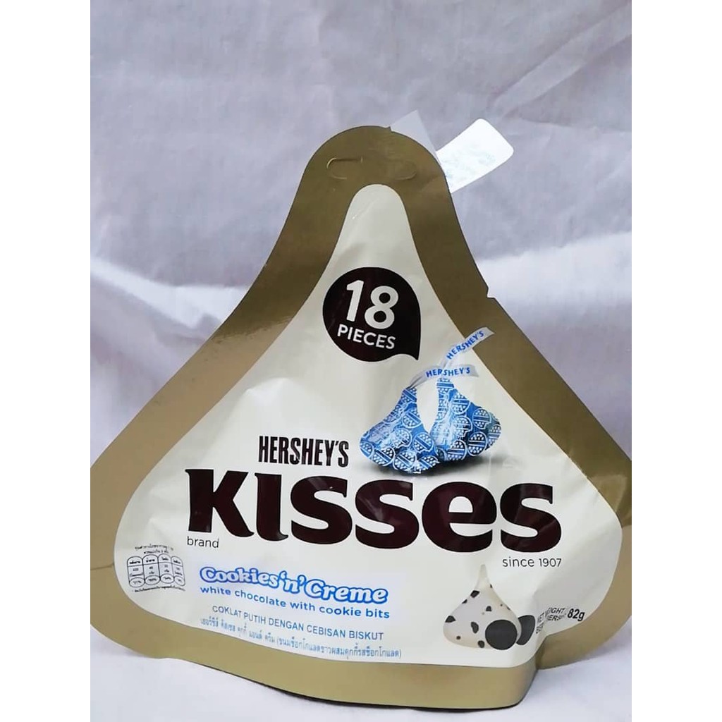 Hersheys Kisses Cookies N Cream 82g Lazada