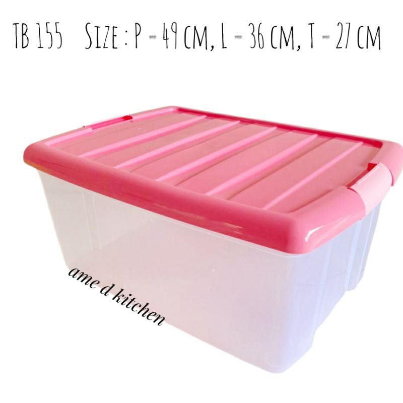 Container baju pink / tempat serbaguna plastik TB 155 golden lemon ...