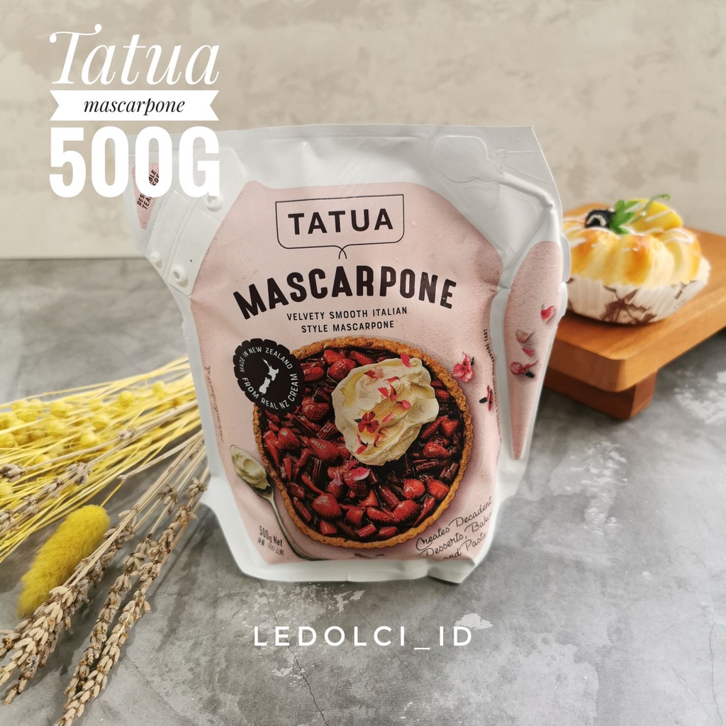 TATUA MASCARPONE CHEESE KEJU MASCARPONE TIRAMISU 500 GRAM | Lazada ...
