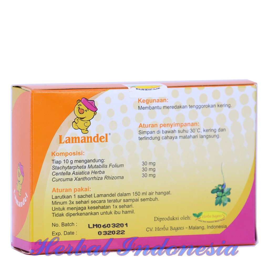Lamandel Obat Amandel Kemasan Kotak / Sachet | Lazada Indonesia