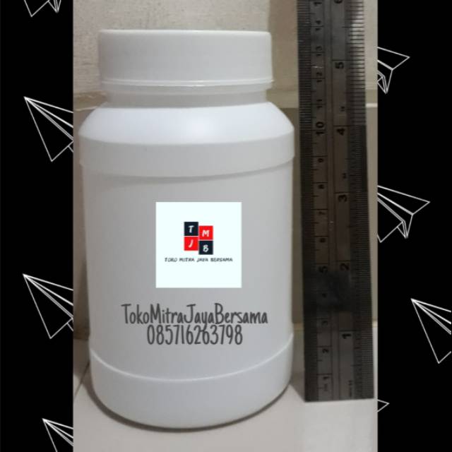 BOTOL HDPE KAPSUL 350 / BOTOL KAPSUL / BOTOL OBAT - PUTIH - 500 ML ...