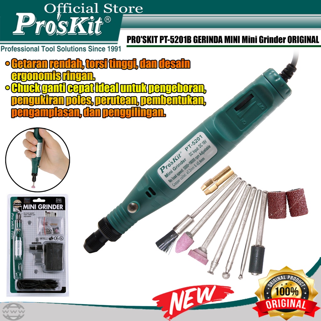 Pro'skit Gerinda Mini Proskit PT-5201B Mini Grinder Original / Gerinda ...