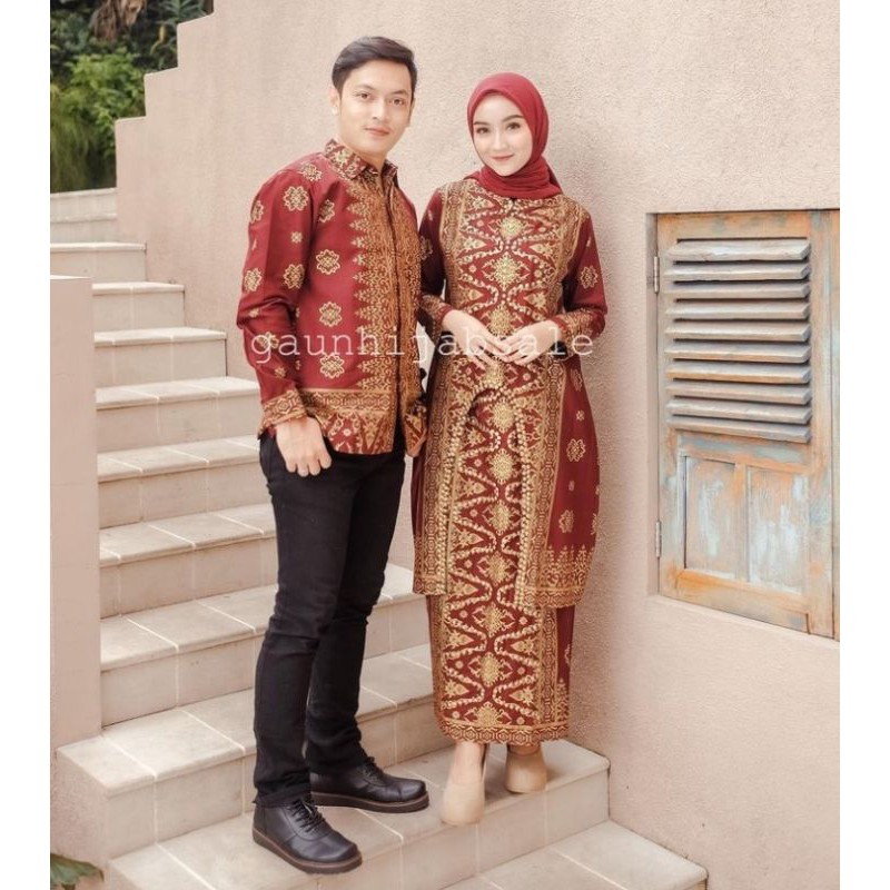 batik songket Palembang-lasem Songket-couple set | Lazada Indonesia