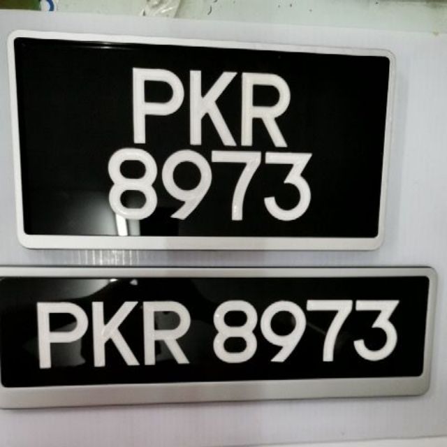 NUMBER PLATE KERETA (NOMBOR KRISTAL PUTIH) CODE:(17) | Lazada