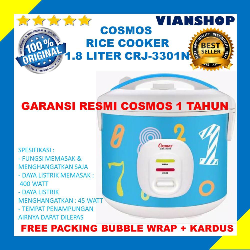 Rice Cooker Cosmos Magic Com Crj3301n Kosmos Mejikom 3 In 1 Penanak ...