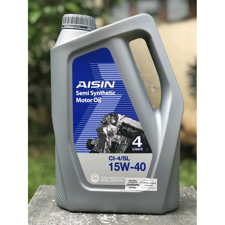 AISIN Oli 15W 40 API Cl-4/SL Synthetic isi 5 ltr ASLI | Lazada Indonesia