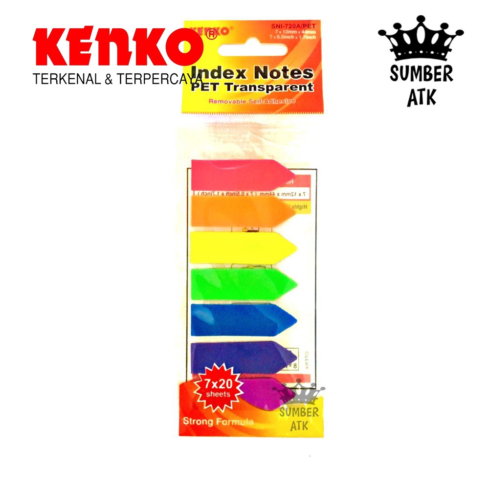 INDEX PET KENKO SNI-720A PET / Transparent Sticky Note / Penanda kertas ...