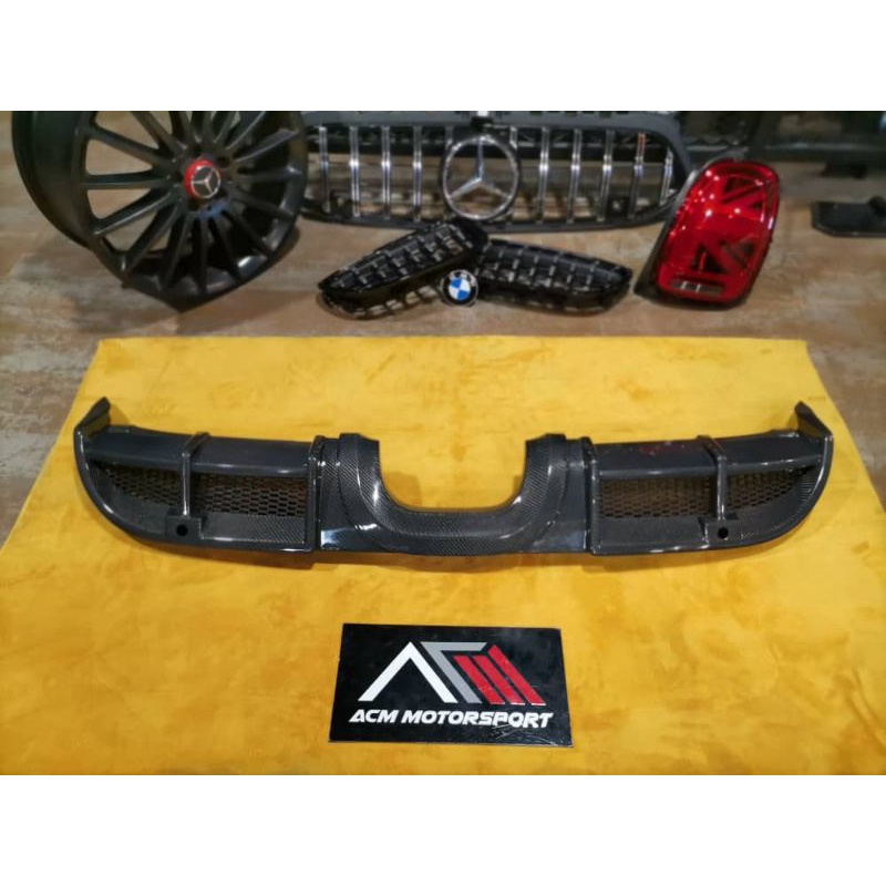 Porsche 718 rear carbon fiber diffuser bodykit | Lazada