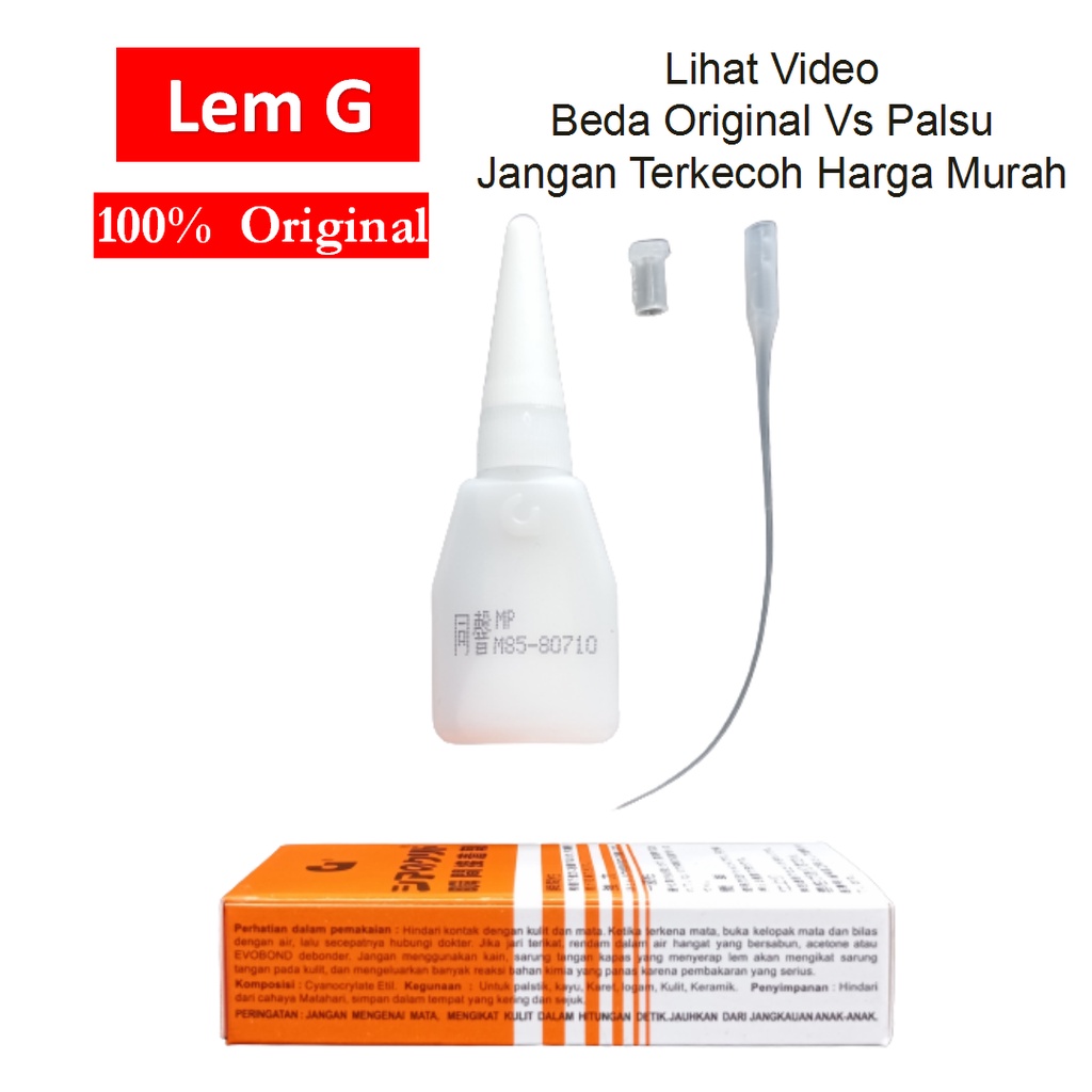 Lem G Super Dijamin 100% ASLI ORIGINAL / Power Glue / Lem Cair / Super ...