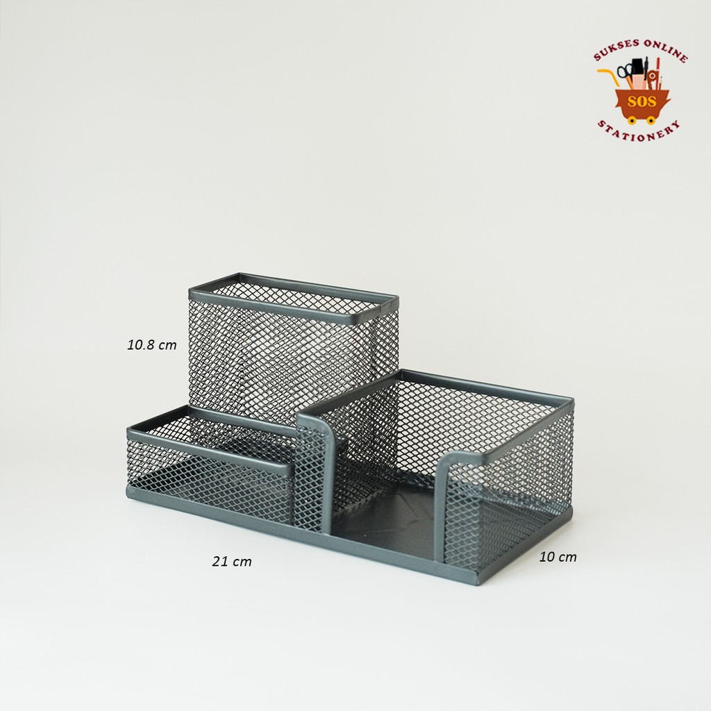 SOS Desk Set Besi 9058(MT-113) / Stationery Stand / Tempat Alat Tulis ...