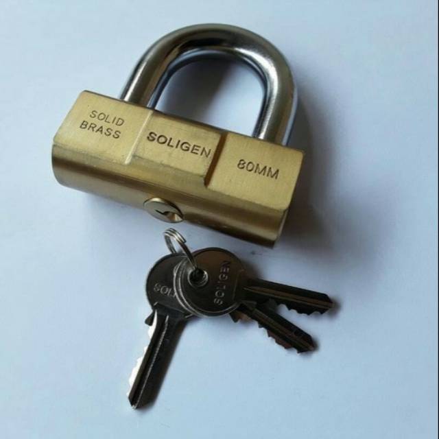 Gembok Kuningan Soligen 80 Mm | Lazada Indonesia