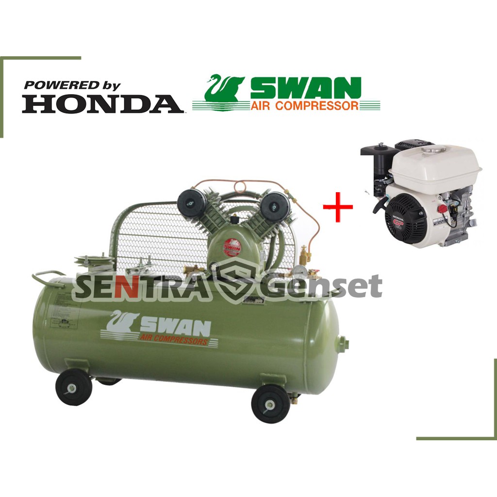 Kompresor Swan 2 HP engine Honda 5.5 HP. Kompresor Swan SVU 202 ...