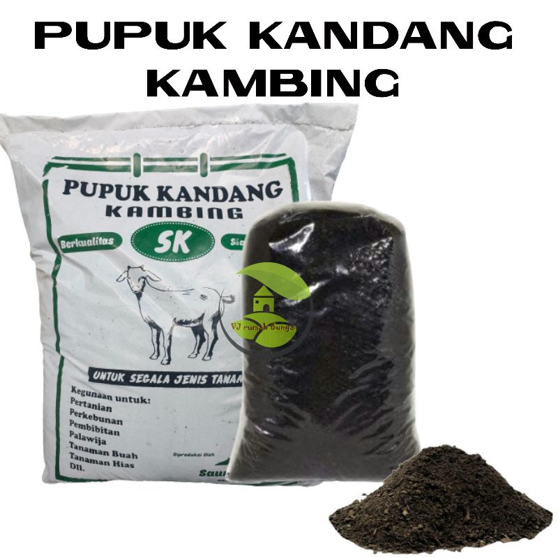 Pupuk Kandang Organik Kambing Halus Kemasan 1Kg Pupuk Kandang Organik ...