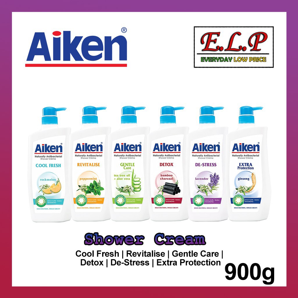 Aiken Antibacterial Shower Cream Extra Protection 900g | Lazada