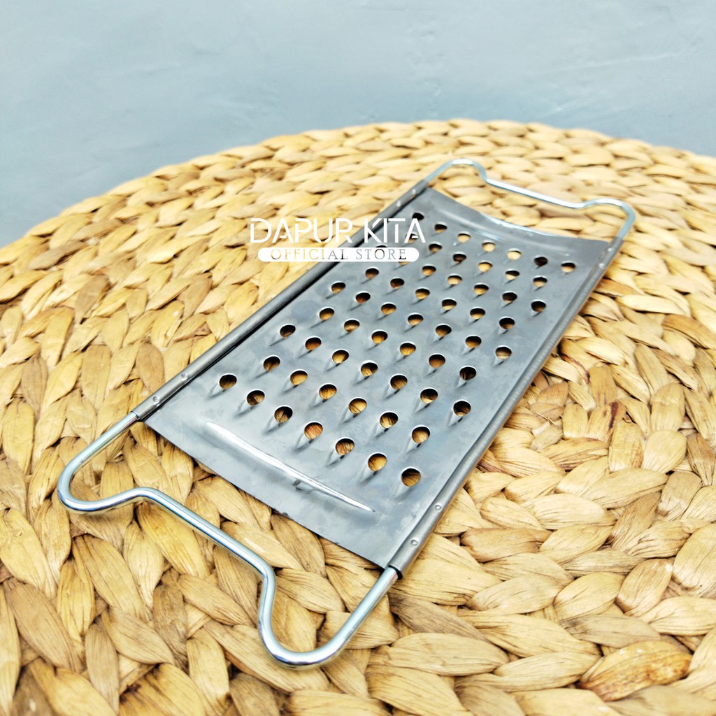 Parutan Rujak Gobet / Parutan Serbaguna Stainless Model Kotak Ukuran 22 ...