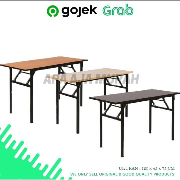 MEJA LIPAT BESAR / MEJA LIPAT KAKI BESI ELEGAN / MEJA LIPAT ANTI KARAT ...