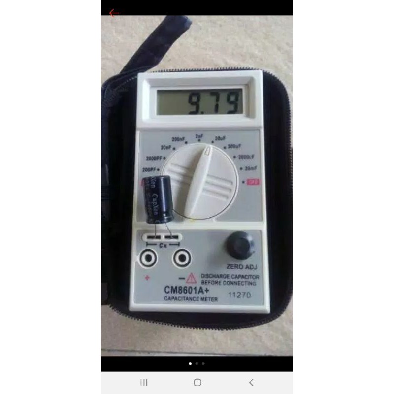 CM8601A+ Digital Capacitance Meter Capacitor Meter Pengukur Kapasitor ...