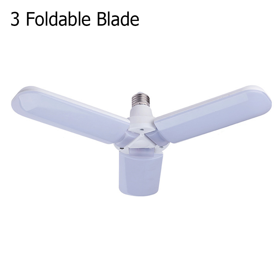 【TopazTrove】E27 45W Creative LED Bulb 228leds Super Bright Foldable Fan ...