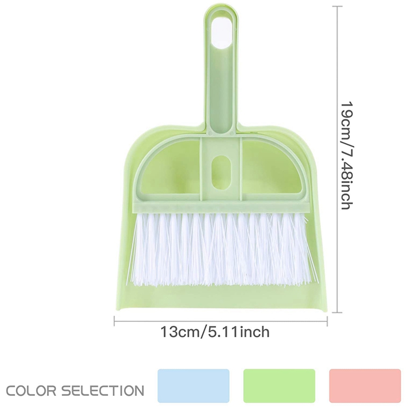 3 Pack Mini Hand Broom and Dustpan Set Small Dust Pans with Brush Set ...