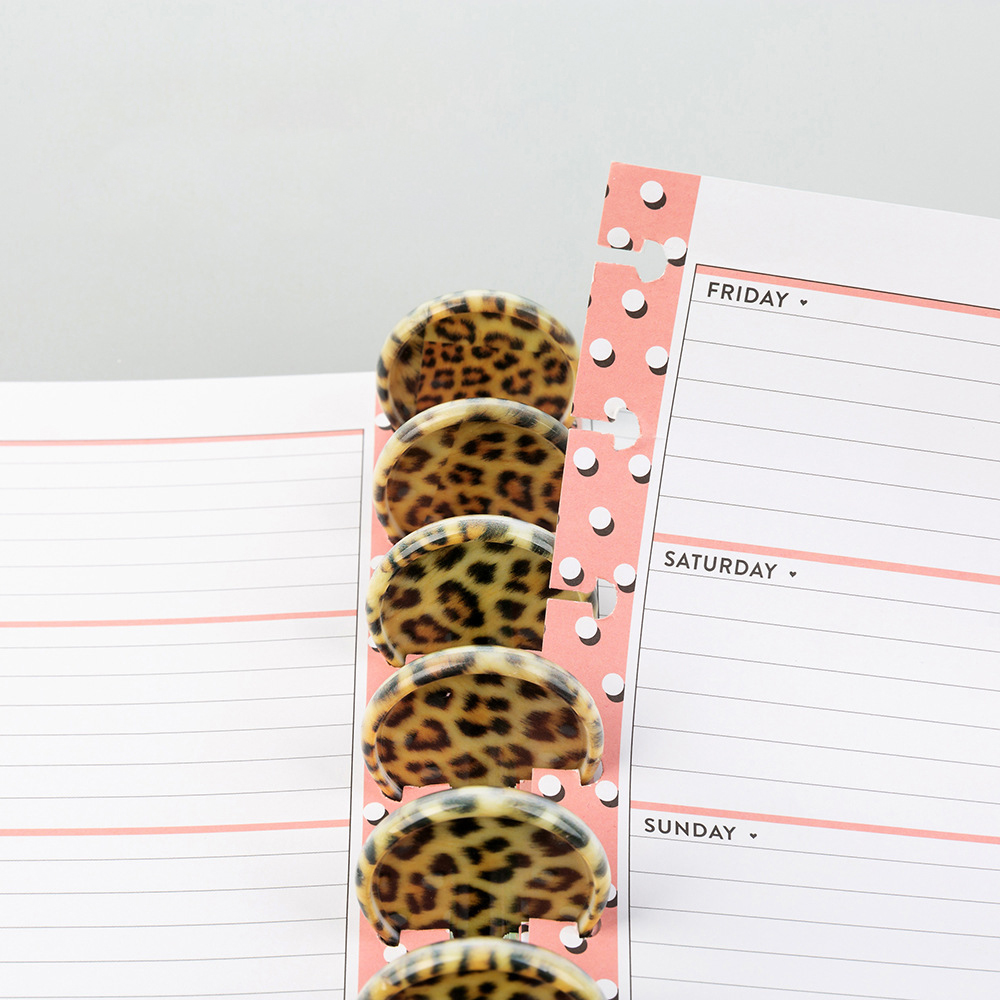 Discount】12pcs 35mm Mushroom Hole Notebook Loose-leaf Rings Plastic ...