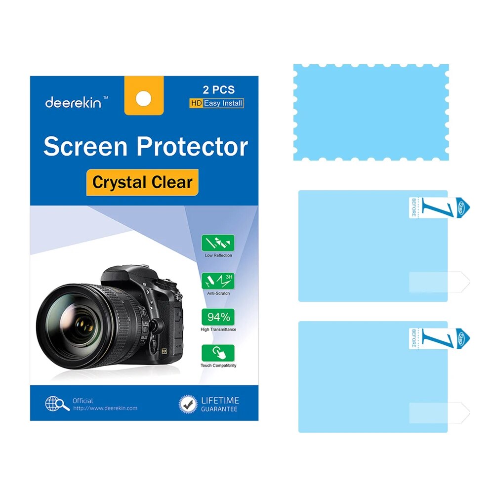 2x Deerekin LCD Screen Protector Protective Film for Canon EOS 1200D ...