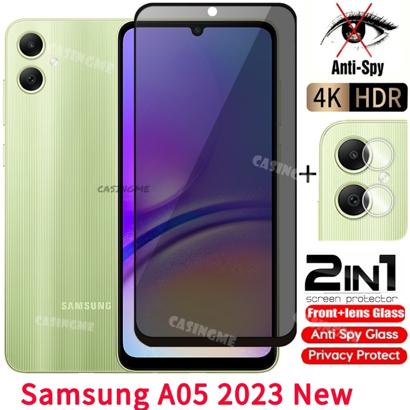 Samsung A05ฟิล์มกันแก้วแบบเทมเปอร์กัน-สายลับส่วนตัว2023ฟิล์มสำหรับ ...