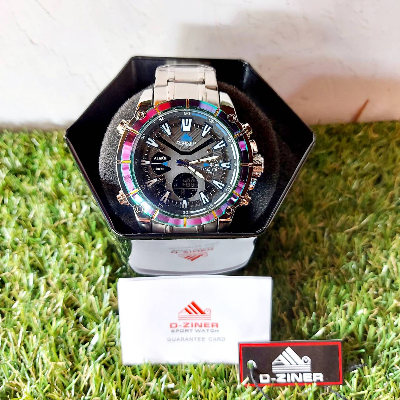 รุ่นพิเศษ!!!D-ZINER นาฬิกาข้อมือชาย ระบบQuartz-Analog,Digital (Hybrid ...