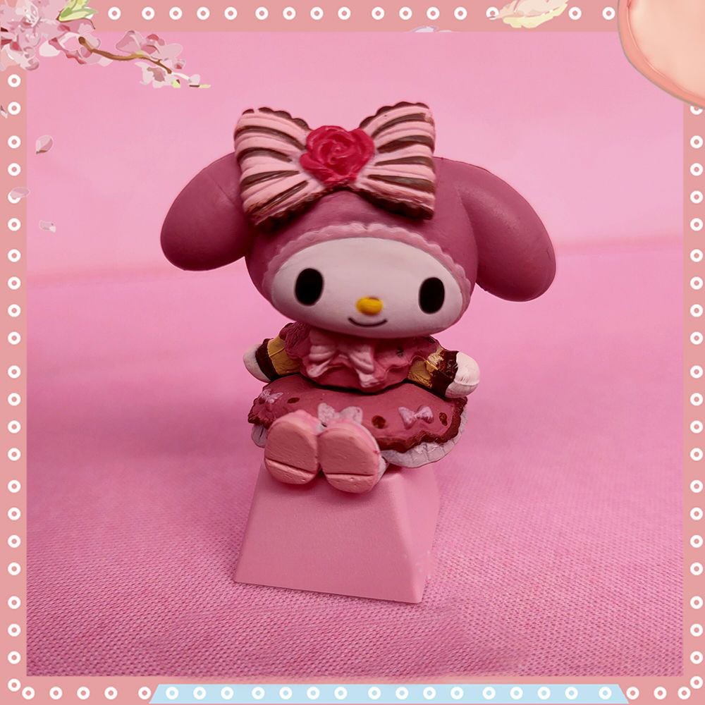 [izhi] Kawaii Sanrio Kuromi My Melody Cartoon Keycaps Cartoon Cute ...