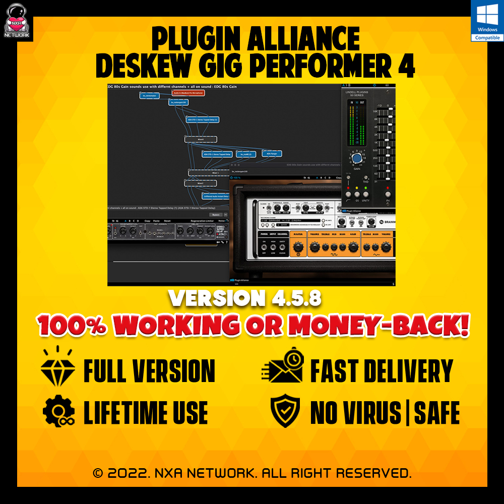 Plugin Alliance Deskew Gig Performer 4 v4.5.8 | Guide Provided ...