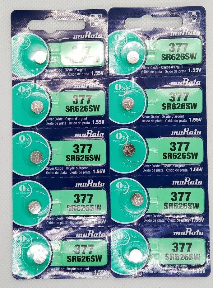 626 murata (sony) (377) ถ่านนาฬิกายอดนิยม ไฟแรง ราคาถูกมาก ของแท้ 100 ...