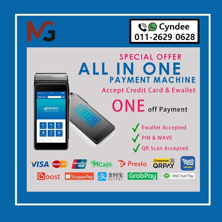 Bagaimana nak daftar cashless mesin (All-in-one Card Payment & QR ...