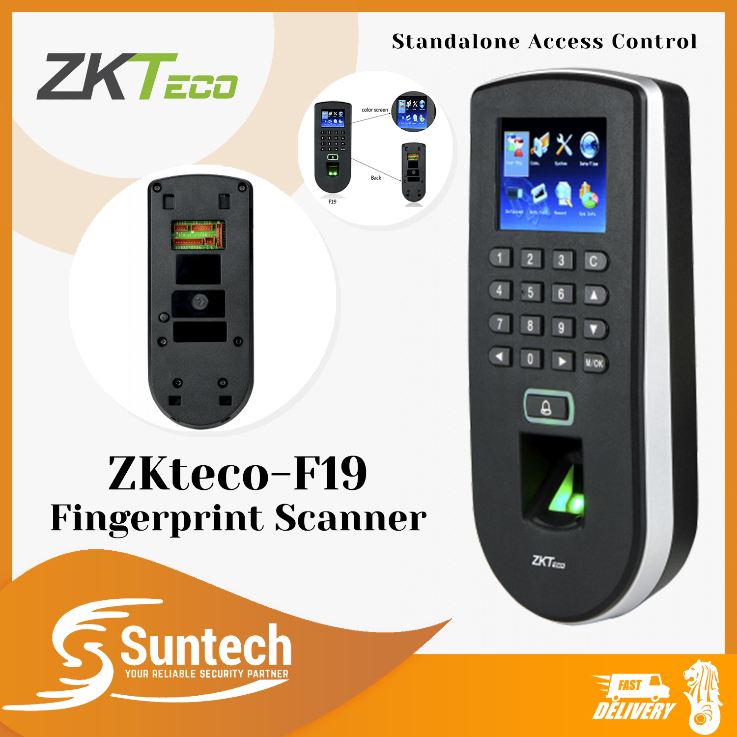 F19 Biometric Fingerprint Standalone Access Control | Lazada Singapore