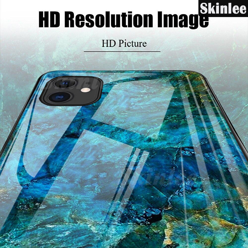 Phone case For Honor X9C Back cover Fashion Marble Hard Tempered Glass ...