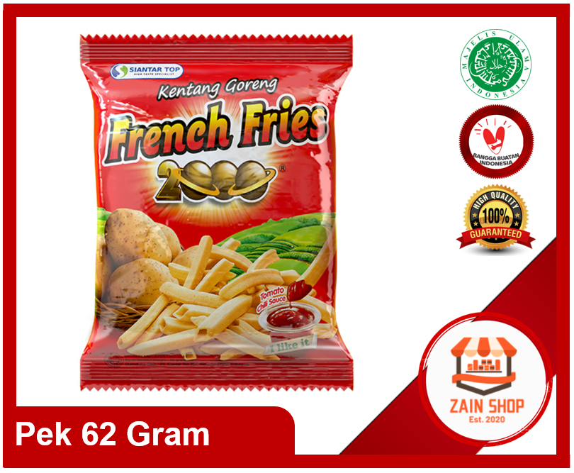 🔥Hot Item/Hot Deal🔥 Siantar Top Kentang Goreng French Fries 2000 Pek 62 ...