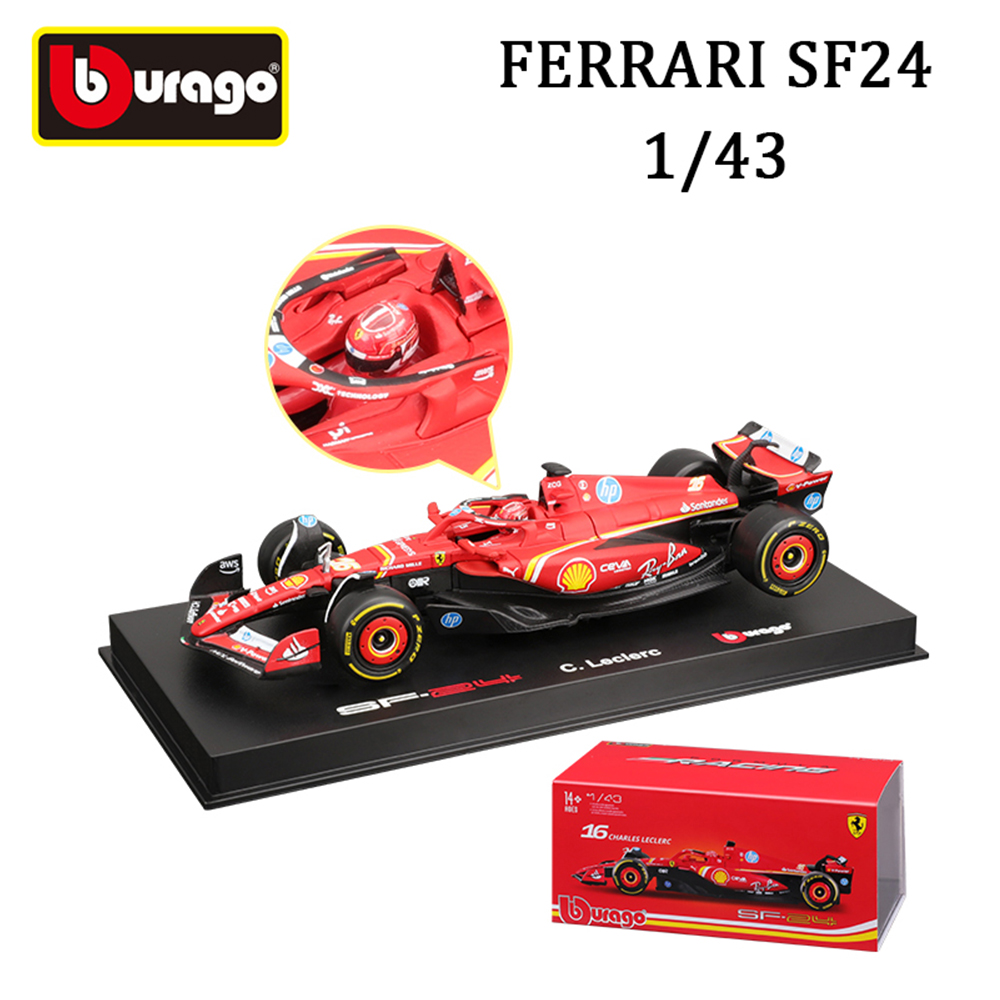 Bburago 1:43 F1 Formula 2024 Racing Toy Ferrari SF24 Red Bull RB20 ...