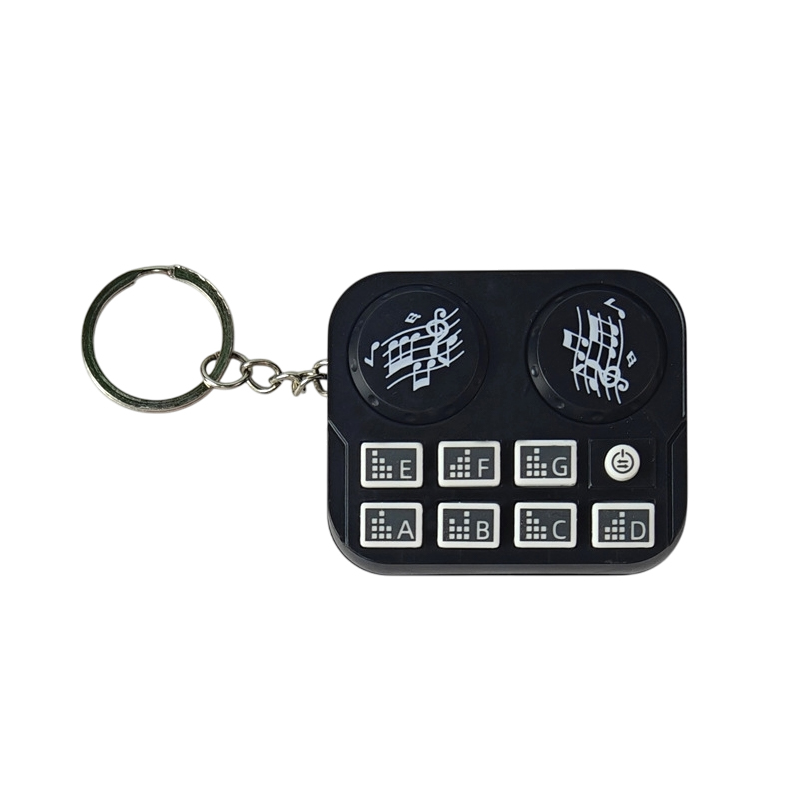 Creative Mini DJ Machine Music Keychain Funny Luminous Sound Toy ...