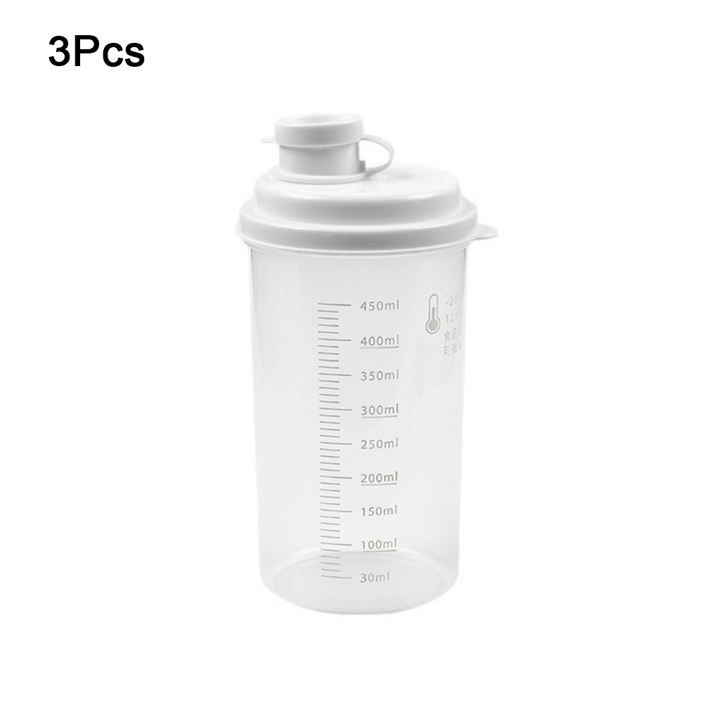 3Pcs Multi-purpose Plastic 450ml Sub-bottling Bottle Transparent Sealed ...