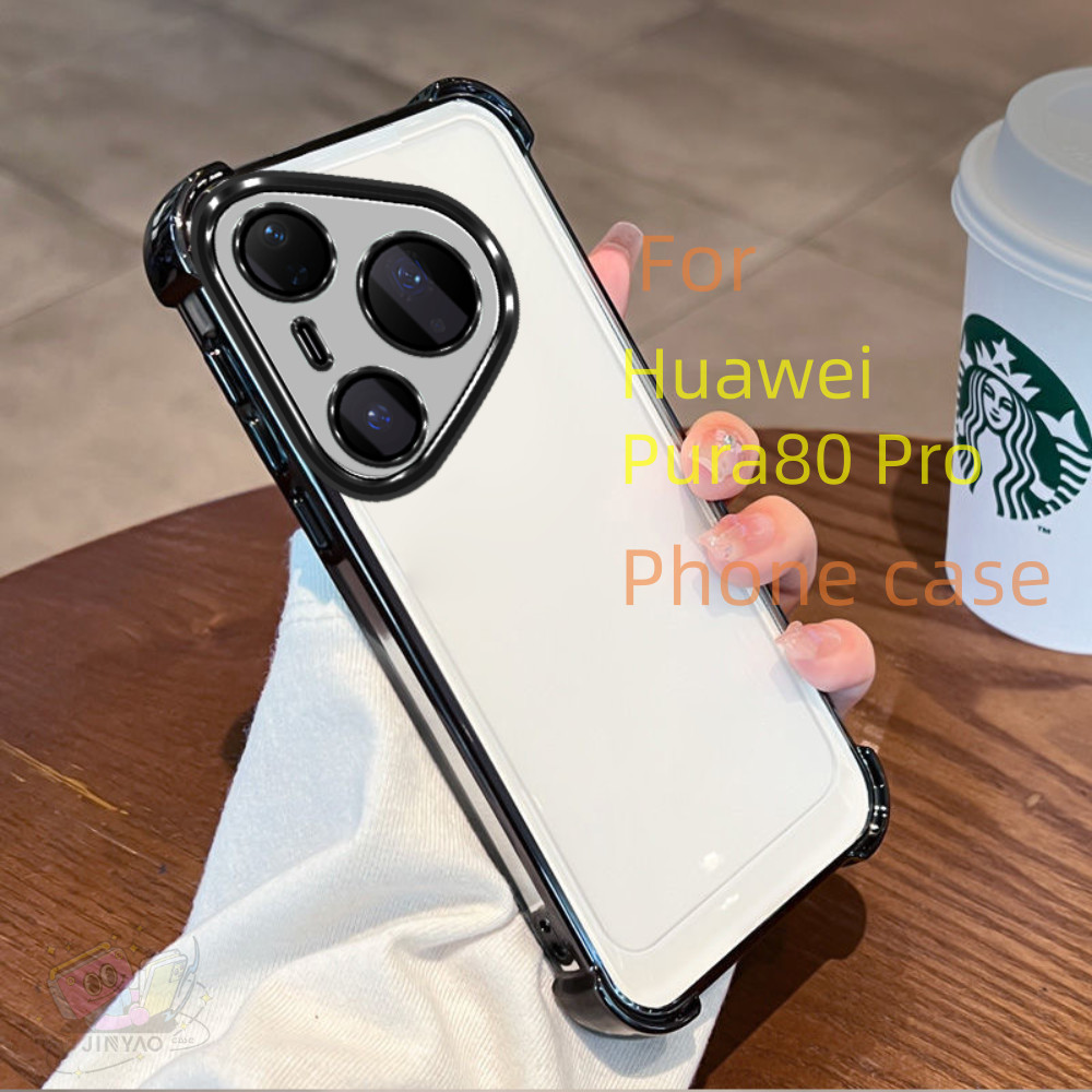 【Luxury】For Huawei Pura80 Pro Phone Case Transparent Lens Protector ...
