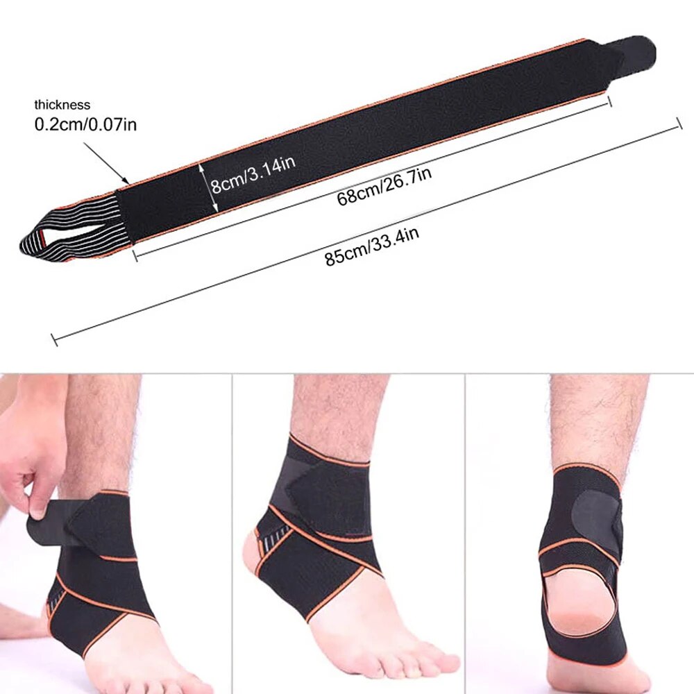 1PC Ankle Brace Ankle Support Wrap, Adjustable Compression Antiskid ...