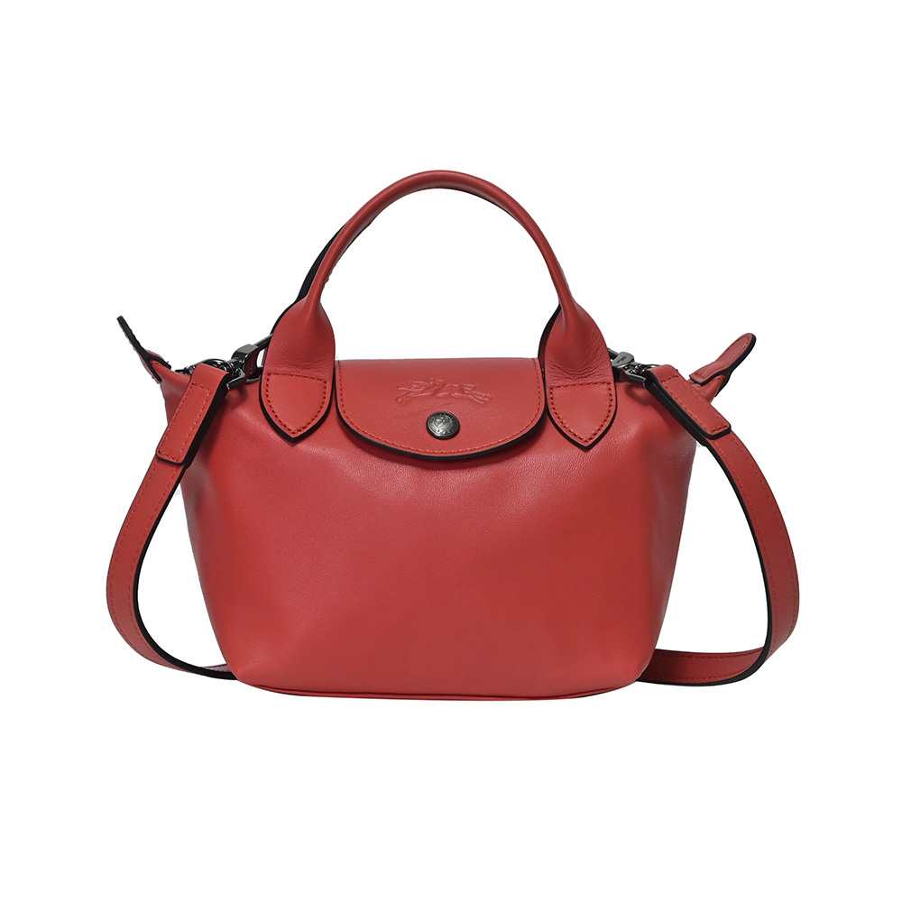 Longchamp Terracotta Le Pliage Cuir Top Handle XS | Lazada Singapore