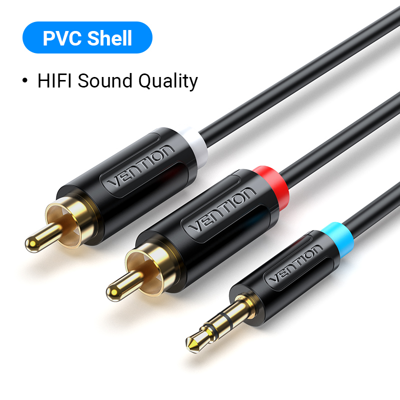 Vention RCA Cable 3.5mm to 2RCA Splitter RCA Jack 3.5 Cable RCA Audio ...