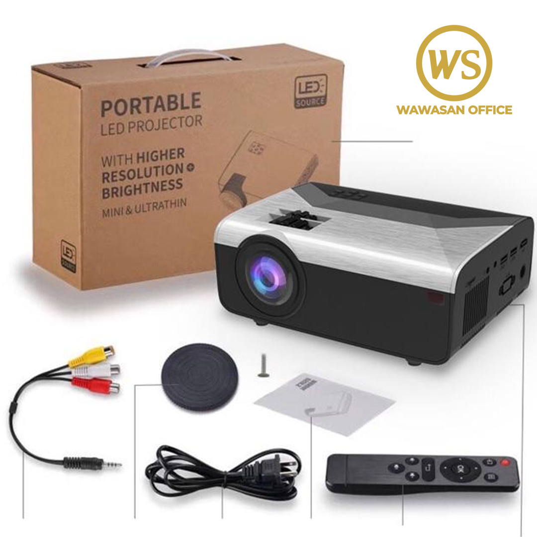 Portable Mini Projector Full HD Home Office Portable Projector uc46 ...