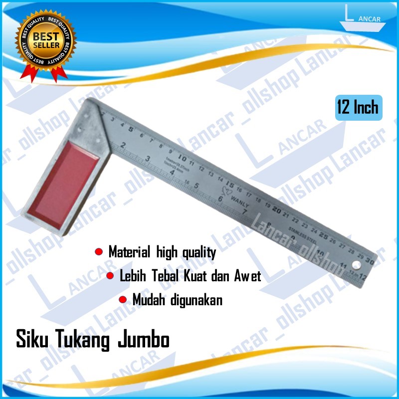 Siku Tukang Jumbo / Penggaris Siku | Lazada Indonesia