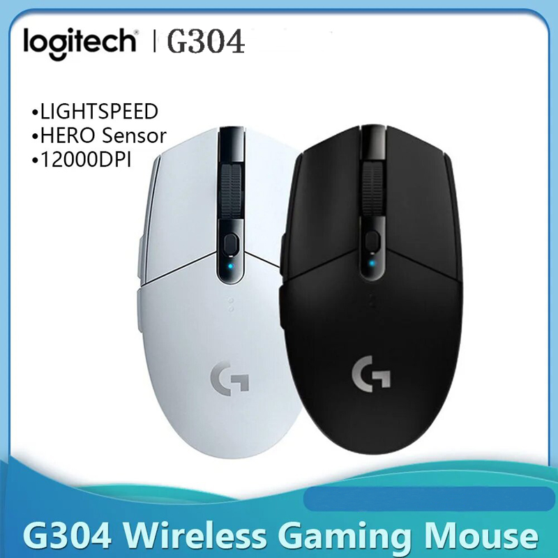 เมาส์ เม้าส์สำหรับเล่นเกมส์Logitech G304 Lightspeed Wireless Gaming Mouse HERO Engine 12000DPI ...