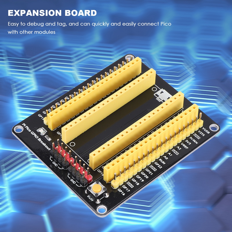 For Pico Gpio Breakout Extender Diy Expansion Board No Need To Solder External Sensor Modules
