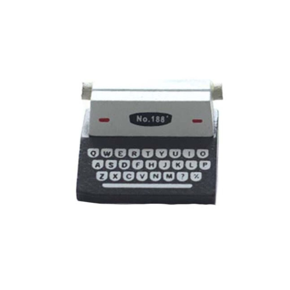 Creative Wood Table Stand Card Holder Note Clip Typewriter Shape Photo ...