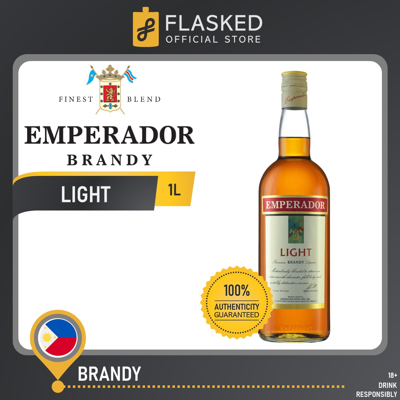 Emperador Light Brandy 1L | Lazada PH