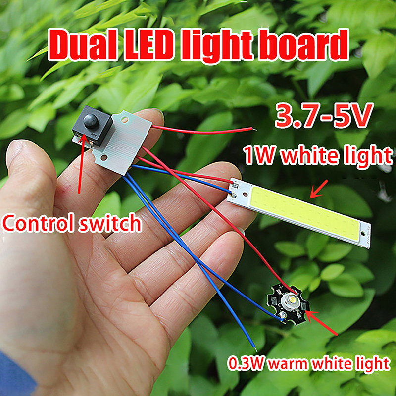 Double LED Light Board With Control Switch DC 3.7-5V Flashlight Night ...